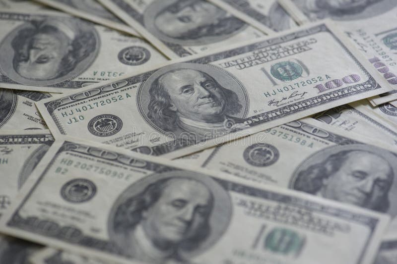 Hundreds of dollars stock photo. Image of bring, affluent - 89943748