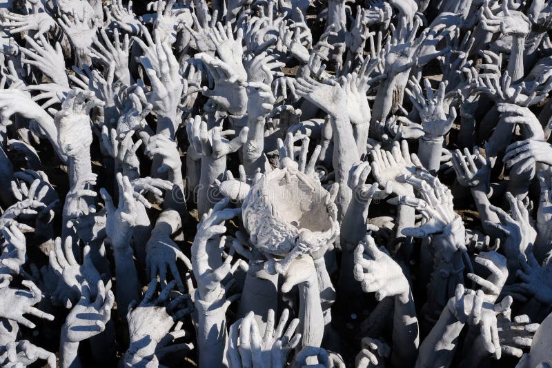 Hundreds of Hands Asking for Help Stock Image - Image of thespirit ...