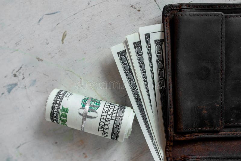 Hundreds of Notes on the Table Stock Image - Image of wallet, banknote ...