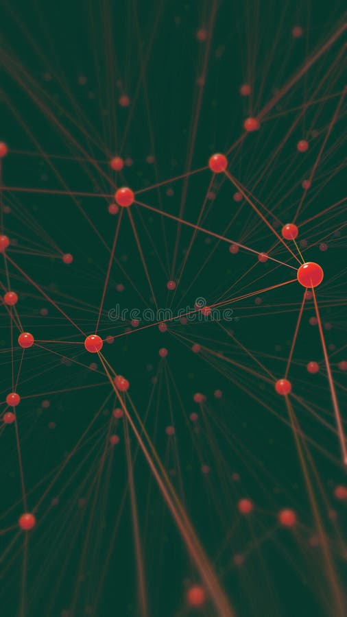 Hundreds of Points Connected To Each Other with Lines Stock ...