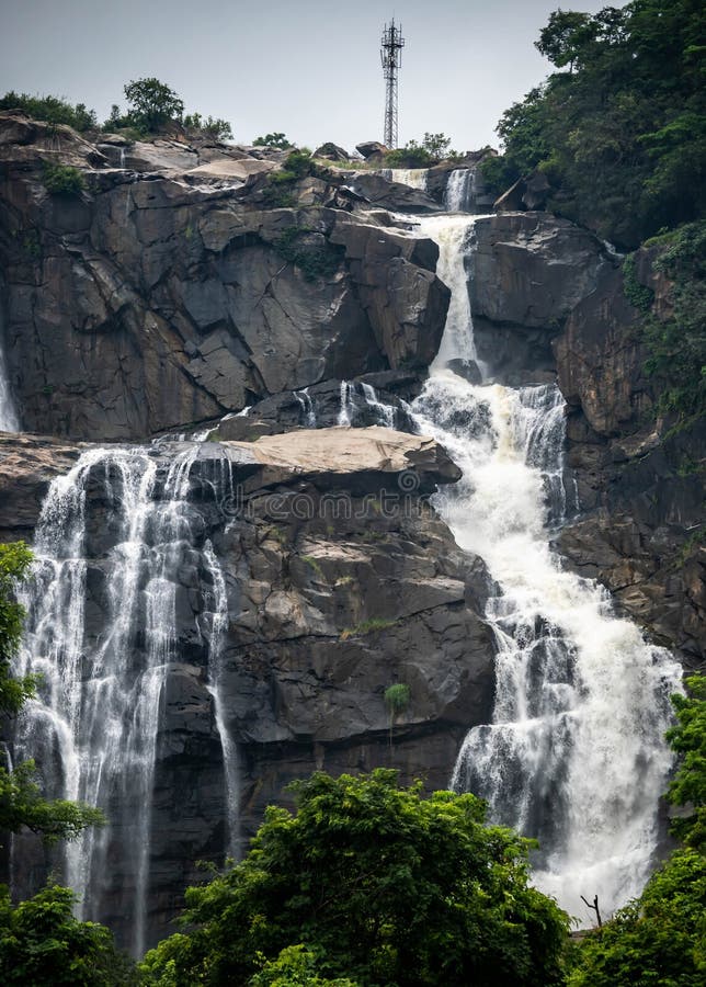 Hundru Waterfall of Jharkhand India Stock Photo - Image of background ...