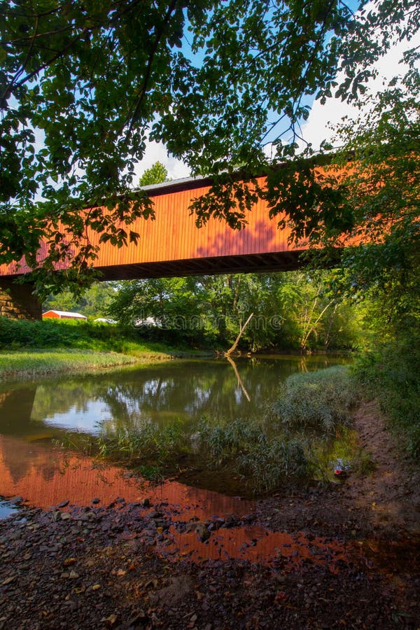 Hune Covered Bridge in Southeastern Ohio Stock Photo - Image of ohio ...