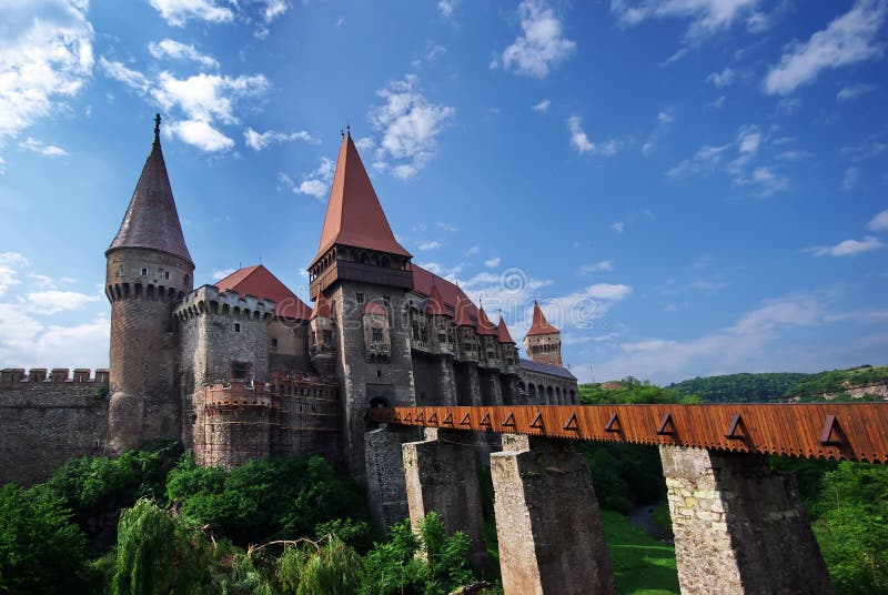 Hunedoara castle stock image. Image of fantasy, century - 10143219