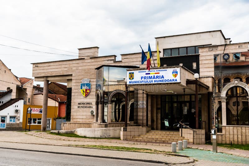 Hunedoara City, Corvinilor Castle in Summer Season Stock Photo - Image ...