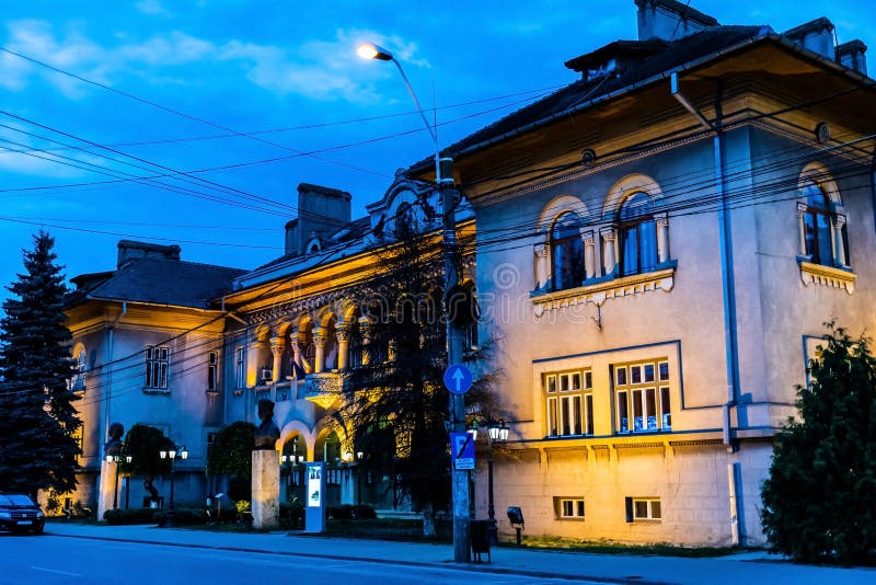 Hunedoara City Hall editorial stock image. Image of hall - 255558909
