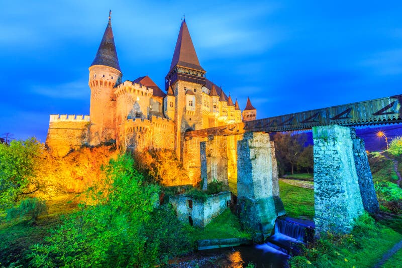 Hunedoara, Romania stock image. Image of drawbridge, culture - 79756051