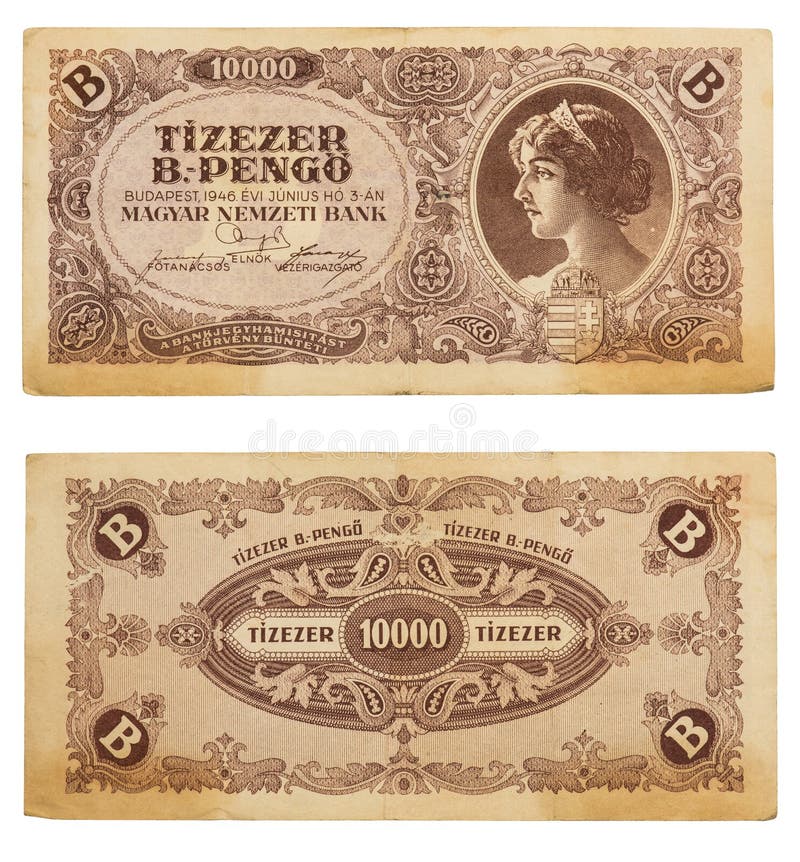 Hungarian banknote stock image. Image of cash, history - 359298239