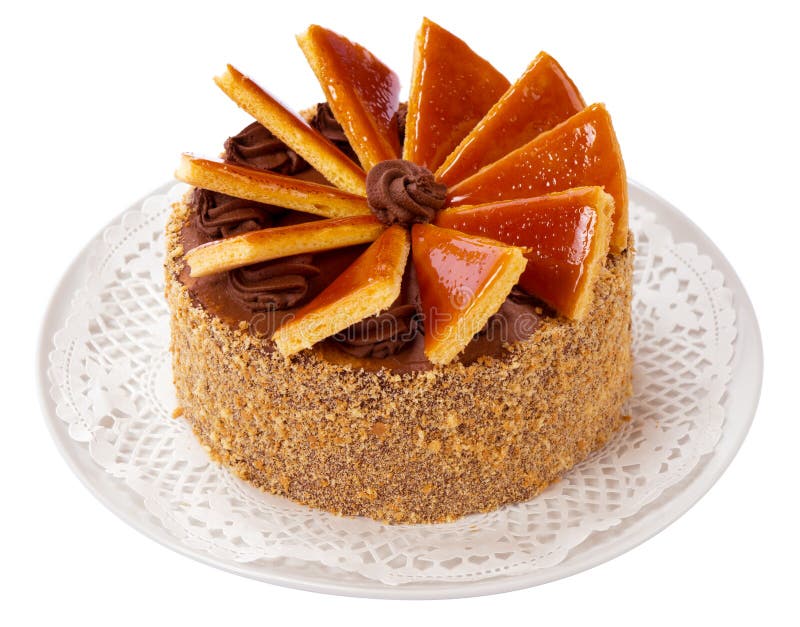 Hungarian Dobos Torte - Cake Stock Photo - Image of closeup, pastry ...