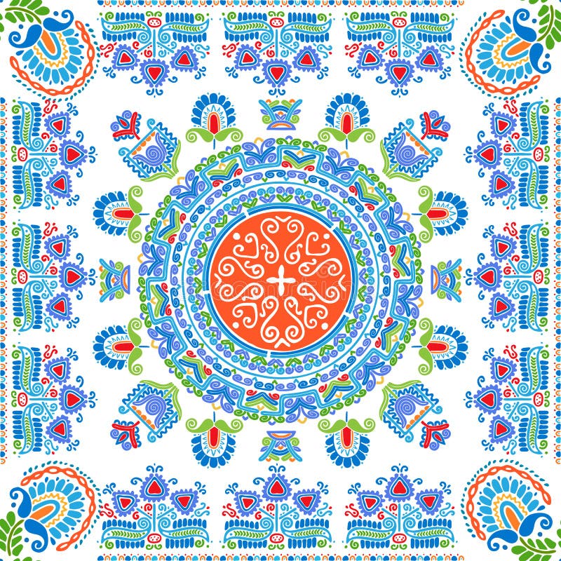 Hungarian Embroidery Pattern 113 Stock Vector - Illustration of magyar ...