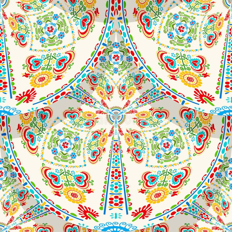 Hungarian Embroidery Pattern 147 Stock Vector - Illustration of graphic ...