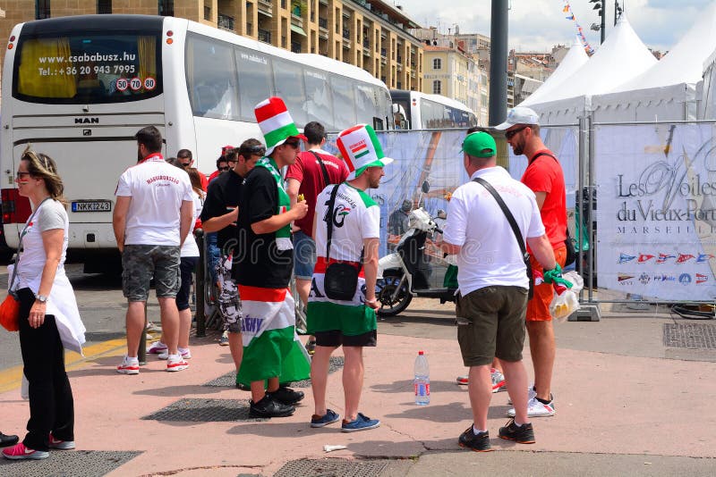 Hungarian fans editorial photography. Image of magyar - 75646117