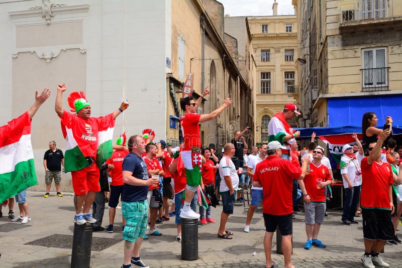 Hungarian fans editorial stock photo. Image of coach - 75648128