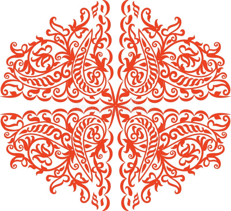 Hungarian folk art stock vector. Illustration of tribal - 85486398