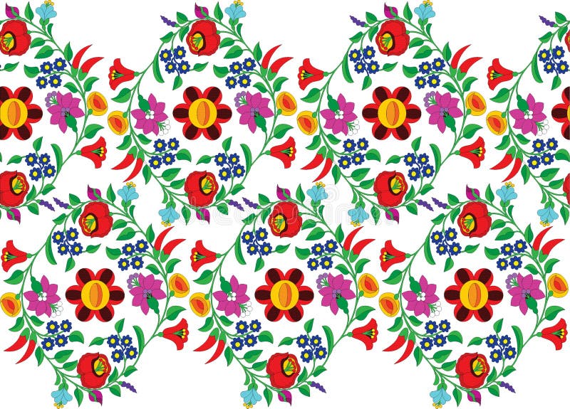 Hungarian folk art stock vector. Illustration of traditional - 87963814