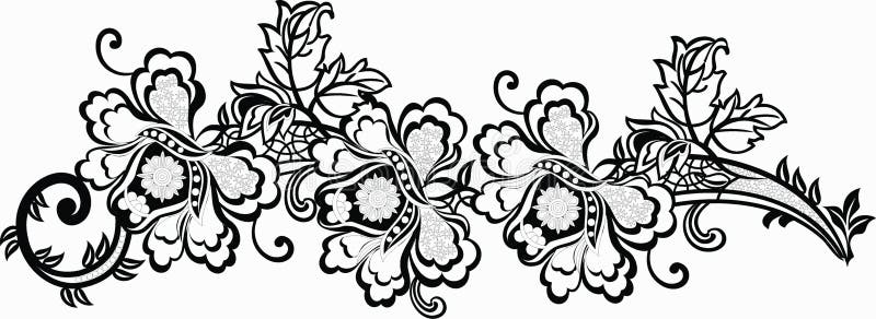 Hungarian folk art stock vector. Illustration of silhouette - 88089326