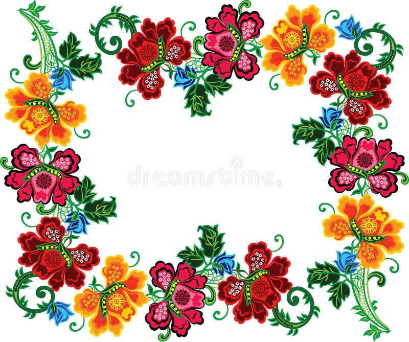 Hungarian folk art stock illustration. Illustration of design - 93718661