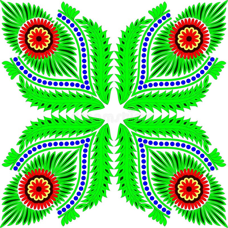 Hungarian folk art stock vector. Illustration of drawing - 98373982