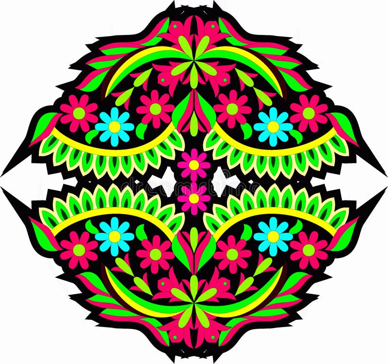 Hungarian folk art stock vector. Illustration of decorative - 98374053