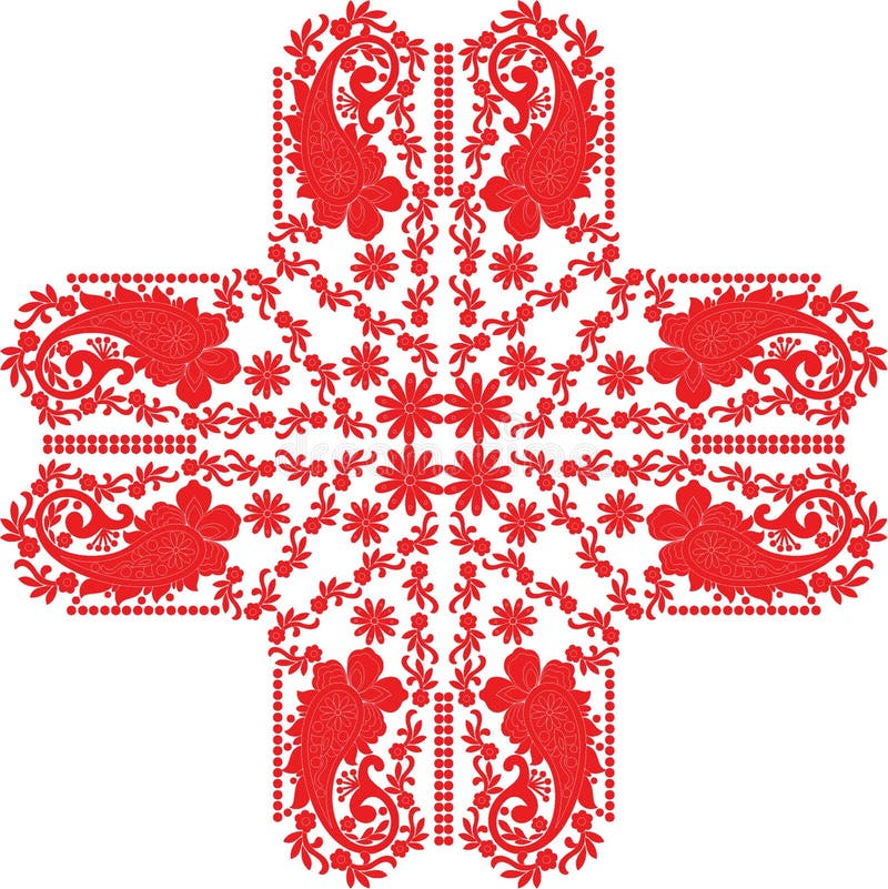 Hungarian folk art stock illustration. Illustration of culture - 98374224