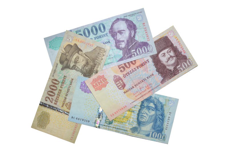Hungarian forint banknotes stock image. Image of finance - 44574483