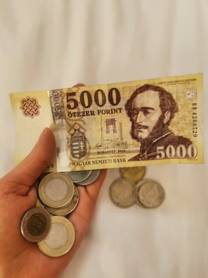 5000 hungarian forint stock photo. Image of forints - 191092802