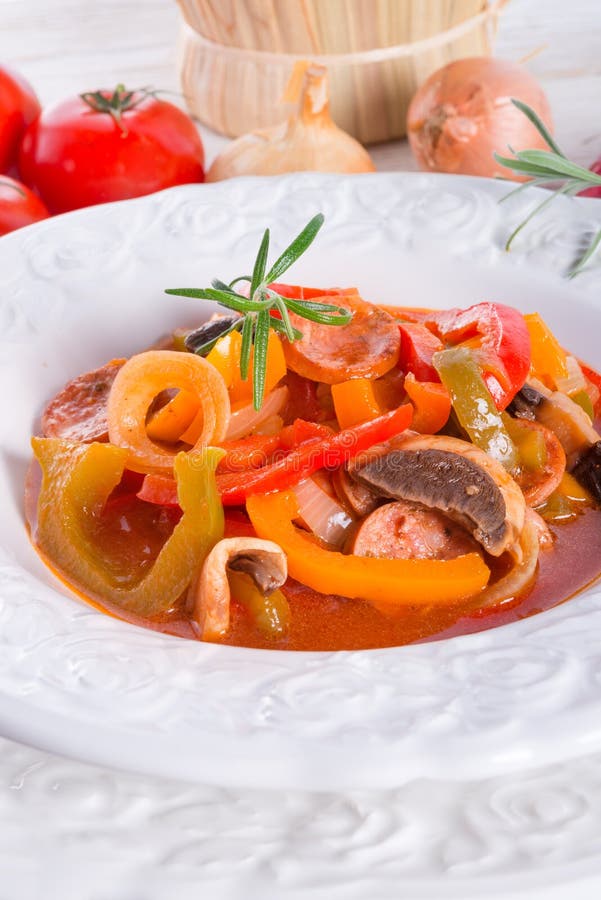 Hungarian Lecho stock image. Image of baked, diet, closeup - 31644583