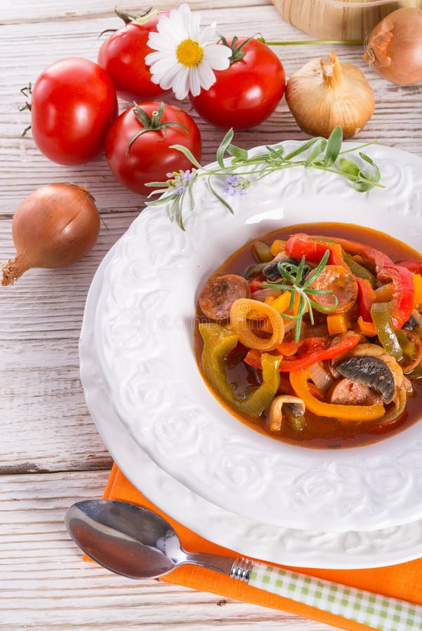 Hungarian Lecho stock photo. Image of lunch, nourishment - 31690556