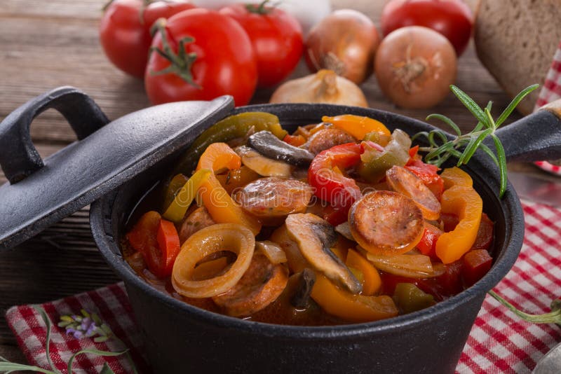 Hungarian Lecho stock image. Image of nutrition, lunch - 31723019