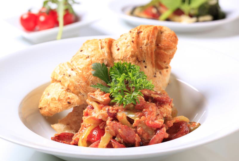 Hungarian Lesco stock image. Image of wheat, roll, pepper - 16184417