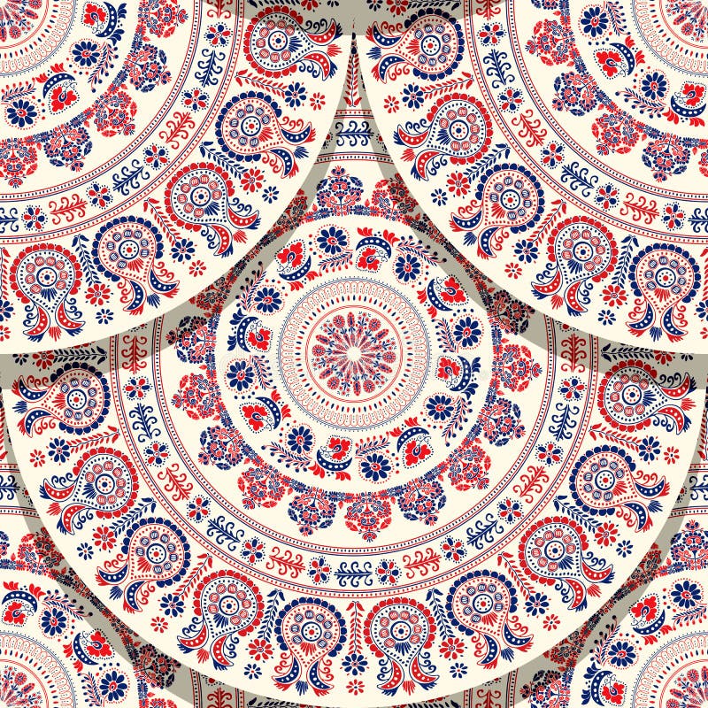 Hungarian motif tile stock vector. Illustration of seamless - 132303695