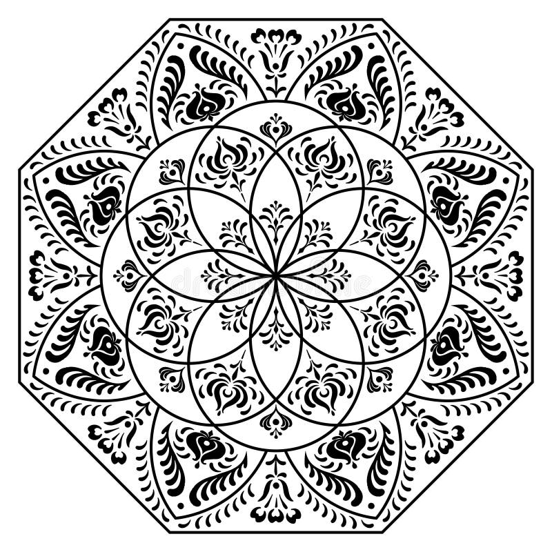 Hungarian Octagon Elements Stock Illustrations – 5 Hungarian Octagon ...