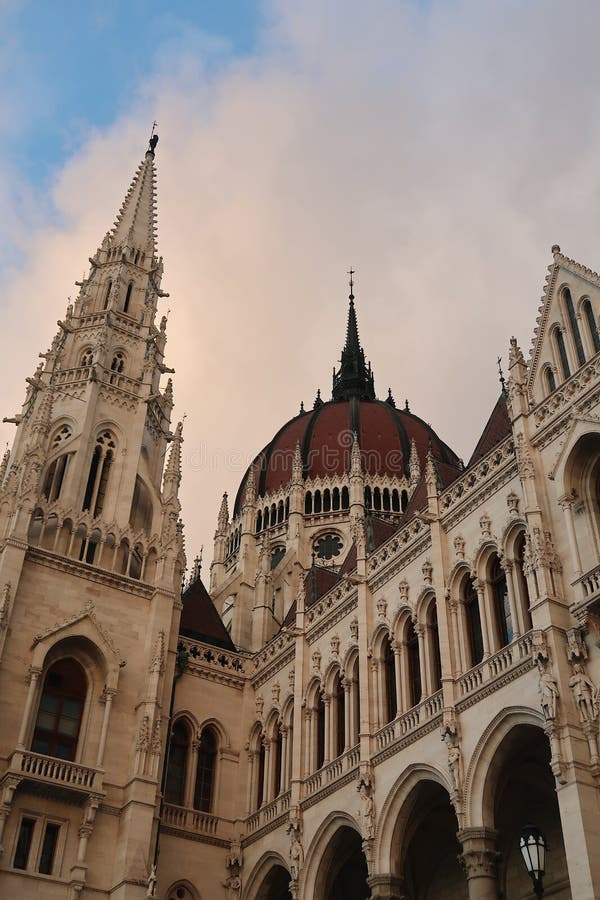 The Hungarian Parliament Building in Budapest Vertical Photo Stock ...