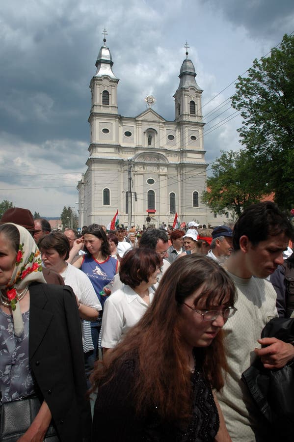 Hungarian Pilgrims Celebrating the Pentecost Editorial Photo - Image of ...