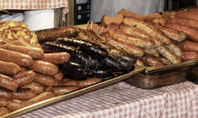 Hungarian Sausages stock photo. Image of pork, sausages - 47065500