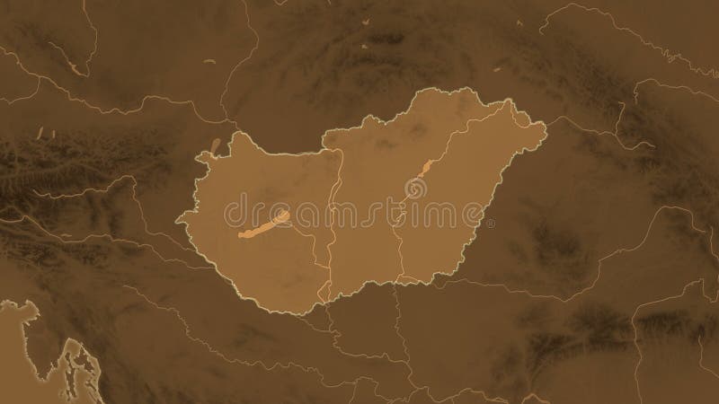 Hungary - Tint. Composition Stock Illustration - Illustration of global ...
