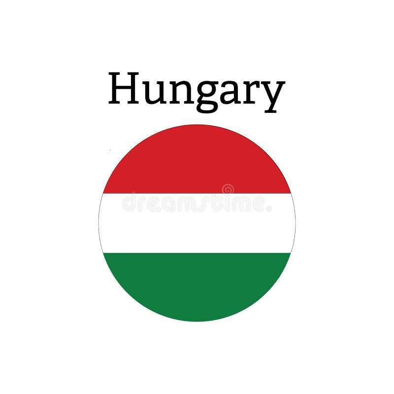 Hungary flag icon stock illustration. Illustration of country - 93657276