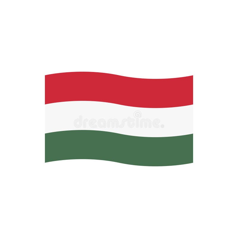 Hungary flag icon vector stock vector. Illustration of greece - 309949076