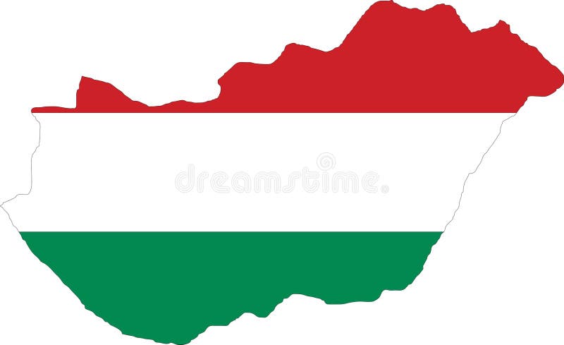 Hungary Flag in Map, Hungary Map with Flag, Map of Hungary, Map with ...