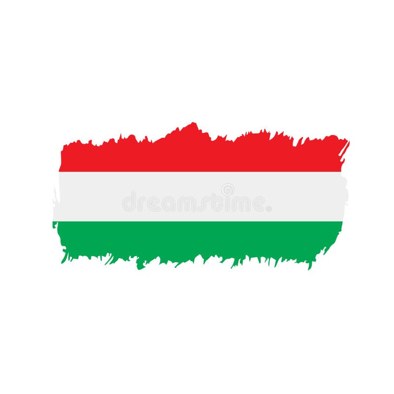 Hungary Flag, Vector Illustration Stock Vector - Illustration of emblem ...