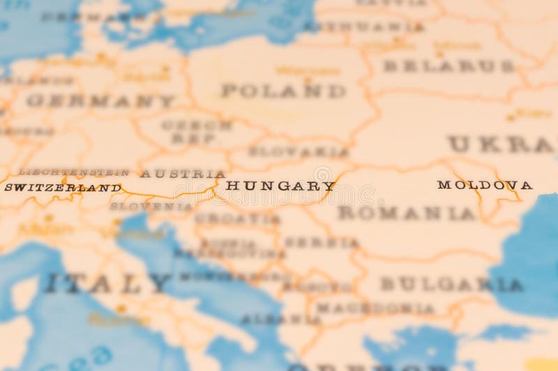 hungary on world map