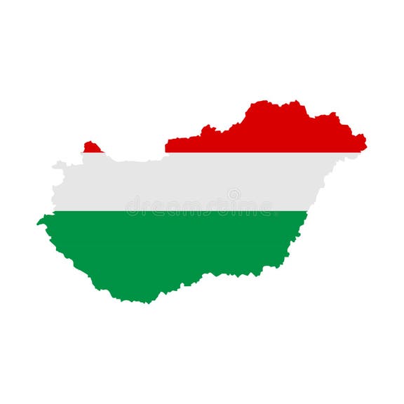 Hungary map icon vector stock illustration. Illustration of geography ...