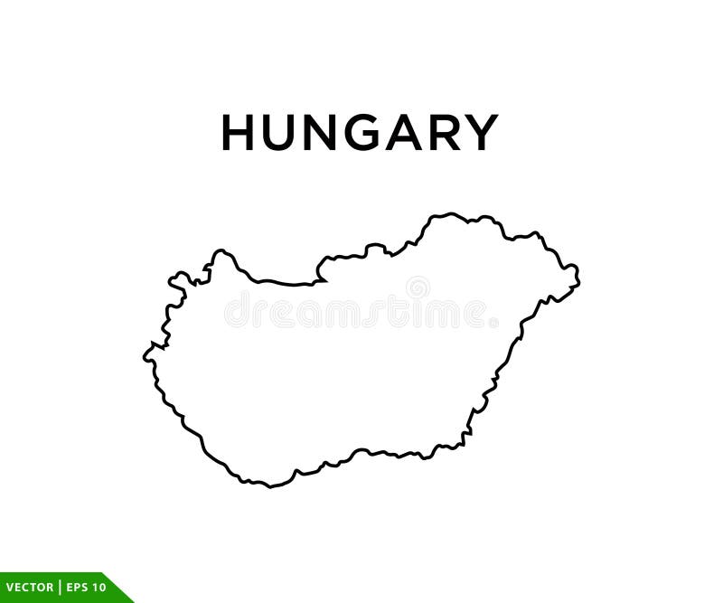 Hungary Map Icon Vector Logo Design Template Stock Vector ...