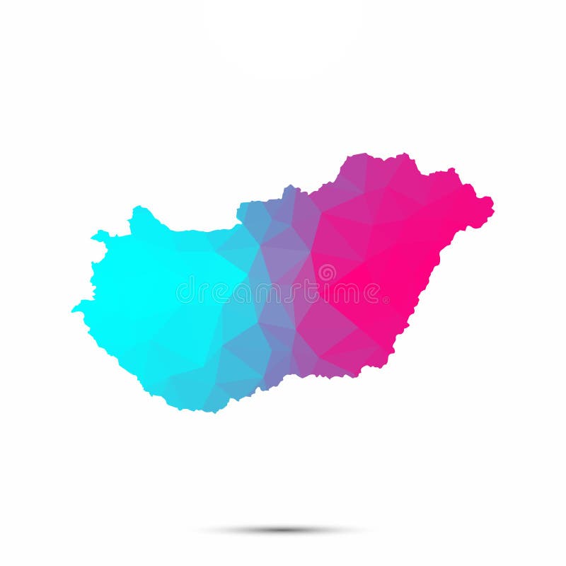 Hungary Map Triangle Low Poly Geometric Polygonal Abstract Style. Stock ... Hungary Map Triangle Low Poly Geometric Polygonal Abstract Style. Stock ...