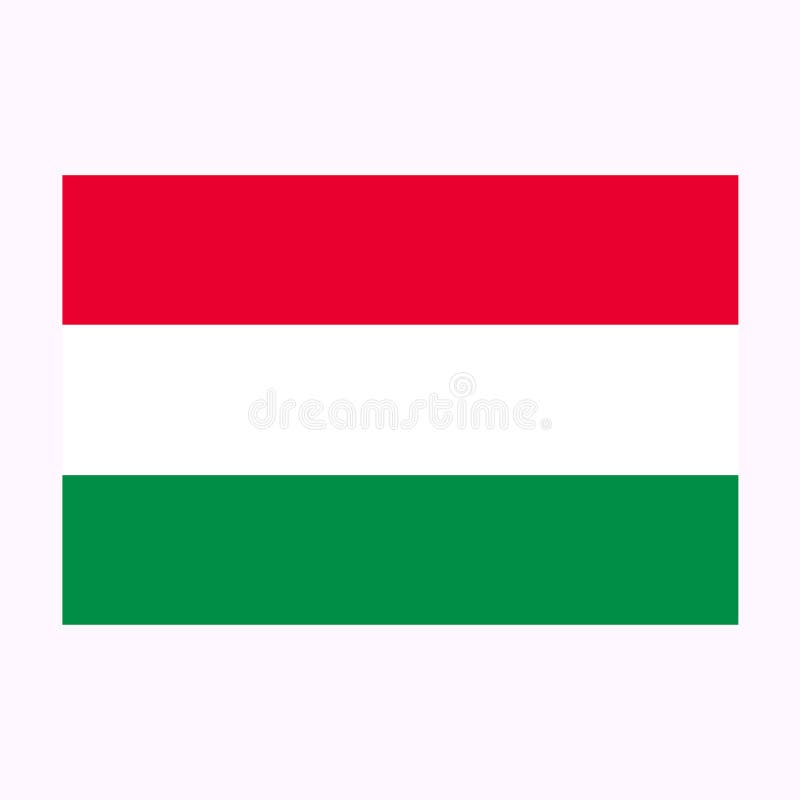 Hungary of National. Vector Illustration Stock Vector - Illustration of ...