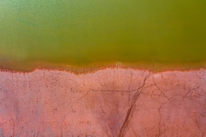 Hungary - Red Mud Storage from Drone View Stock Image - Image of pyrite ...