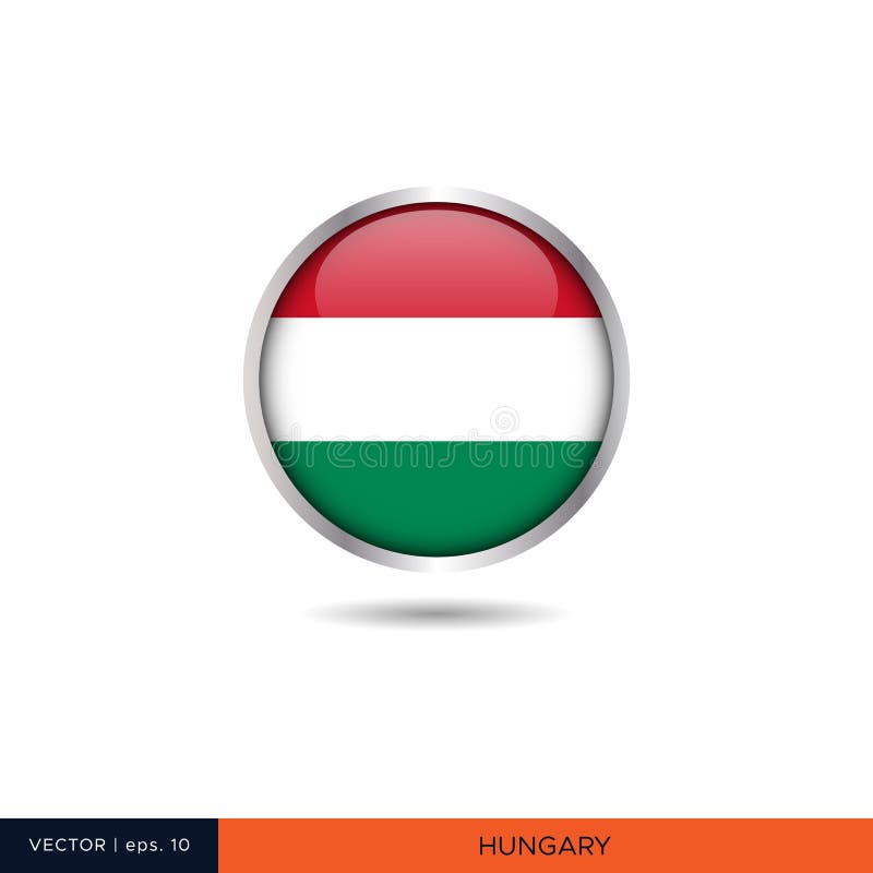 Hungary Round Flag Icon. Round World Flags Vector Illustration Icons ...