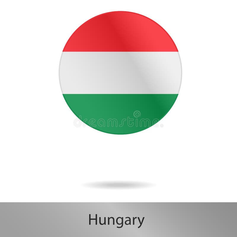 Hungary Round Flag Icon. Round World Flags Vector Illustration Icons ...