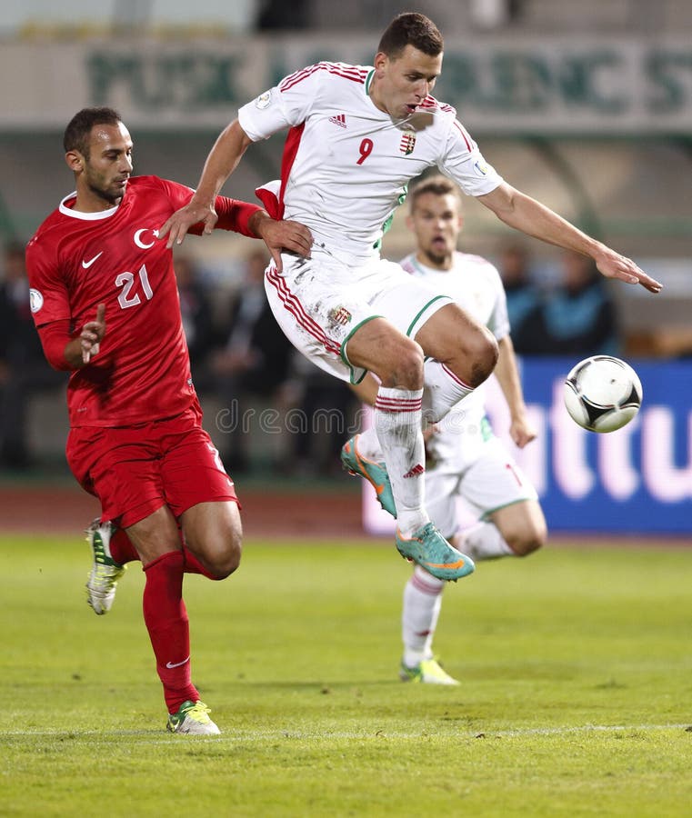 Hungary vs. Turkey 3:1 editorial photography. Image of field - 27187317