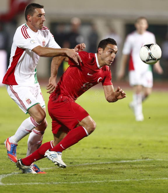 Hungary vs. Turkey 3:1 editorial stock image. Image of ground - 27187354