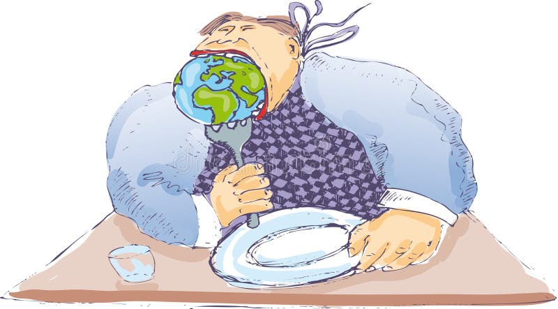 Hunger stock vector. Illustration of feeding, food, destruction - 4526250